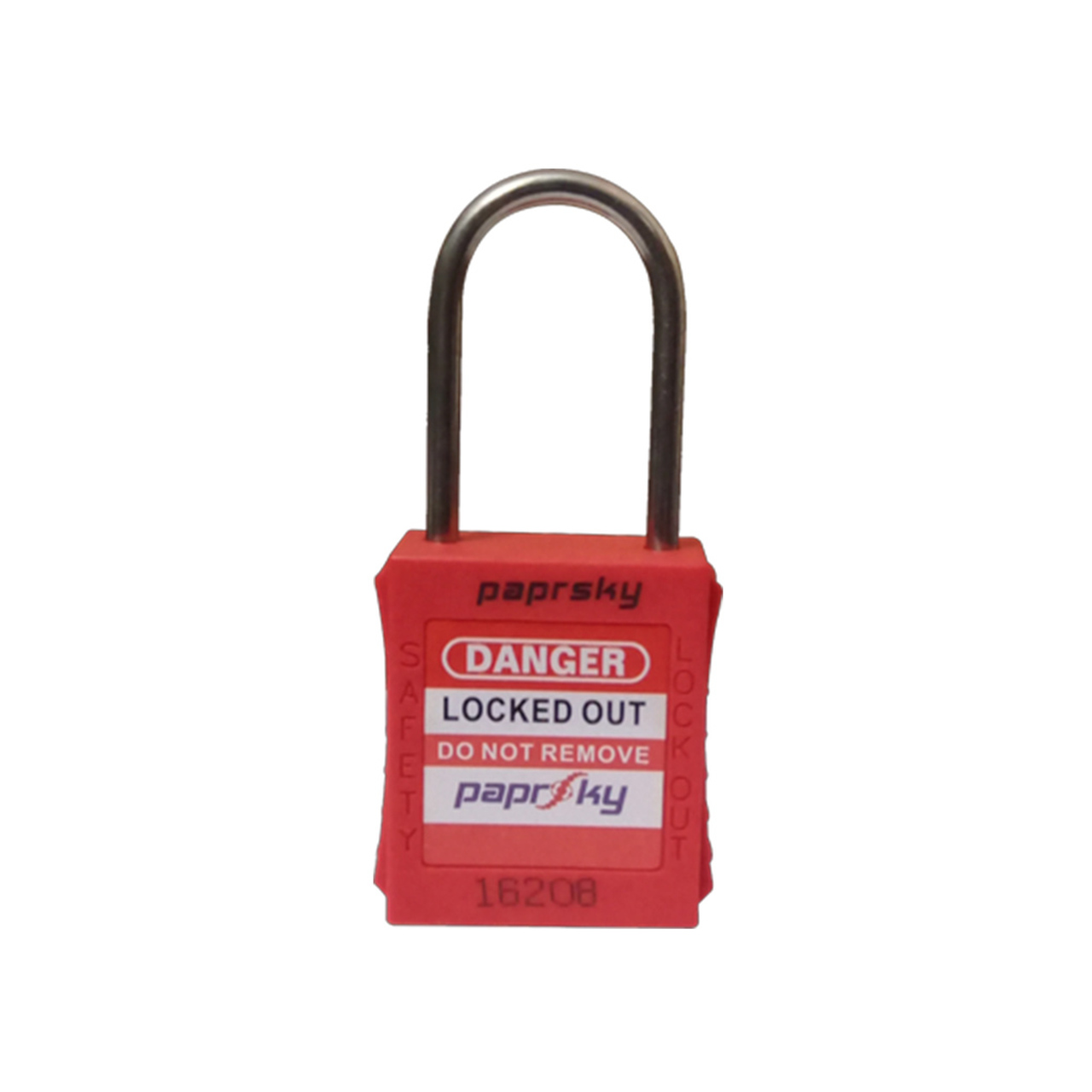 Lockout Padlock Lockout Padlock Red PS-LOTO-PPRT-38 regular steel shackle