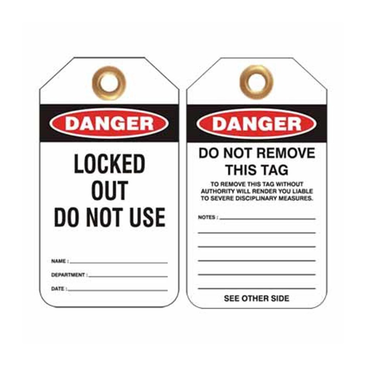 Lockout Tags Lockout Tag Danger Locked Out Do Not Use