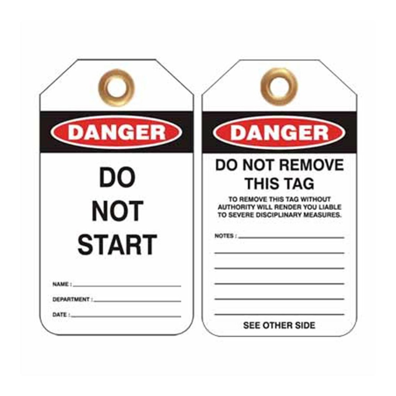 Lockout Tags Lockout Tag Do Not Start