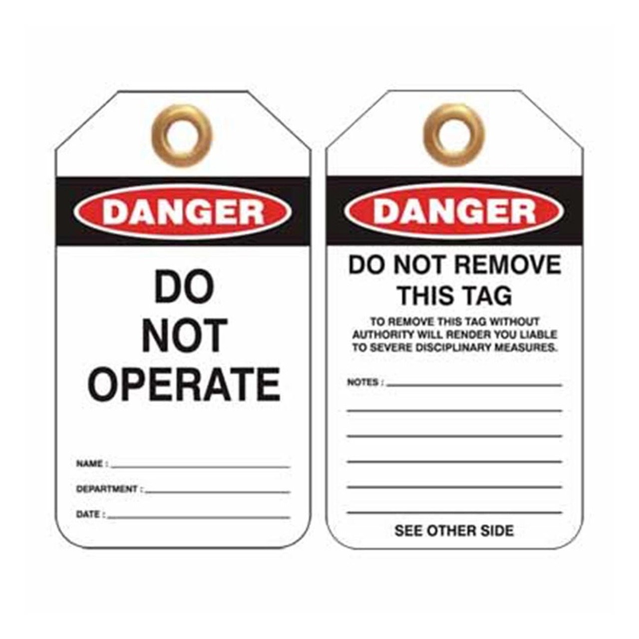 Lockout Tags Lockout Tag Danger Do Not Operate - PS- LOTO-TAG