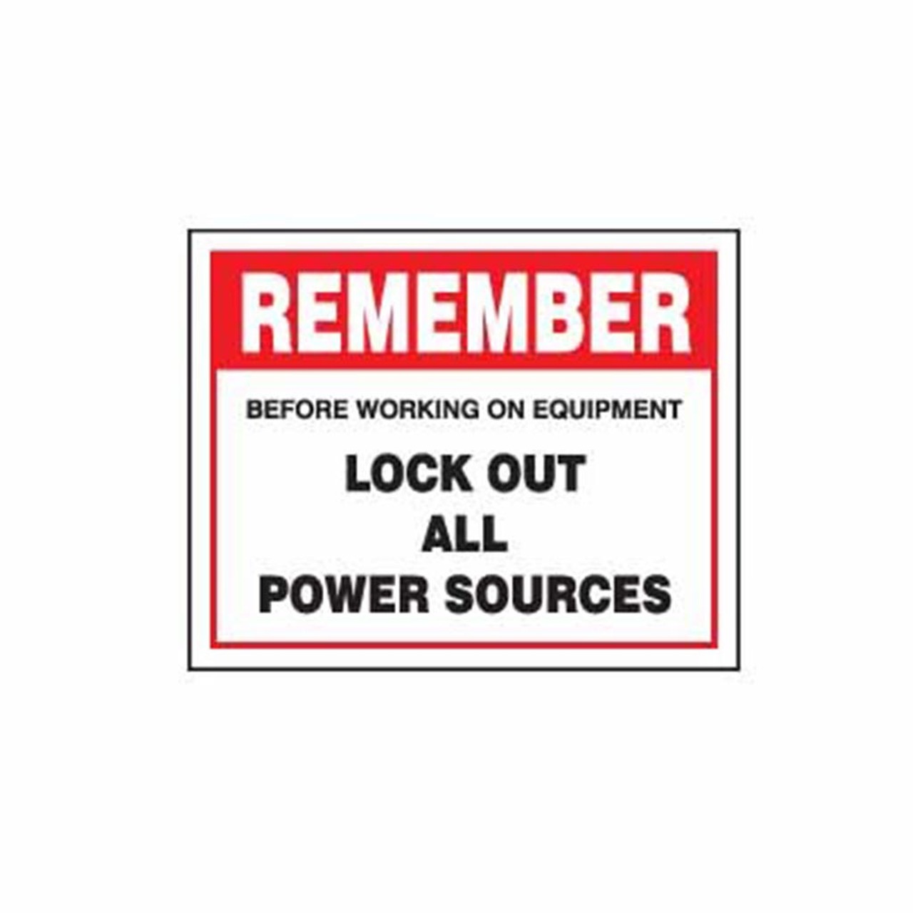 Lockout Tags Lockout Wall Sign Lock Out Equipment Is Available From ...
